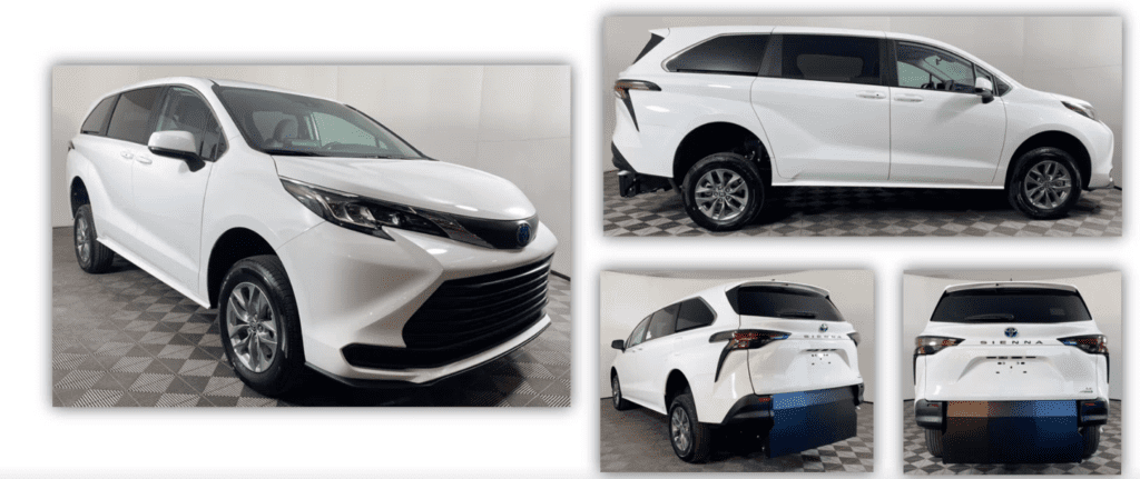 Vantage Mobility | VMI | Toyota Sienna Hybrid Rear Entry Wheelchair Van - Compassion Mobility ...